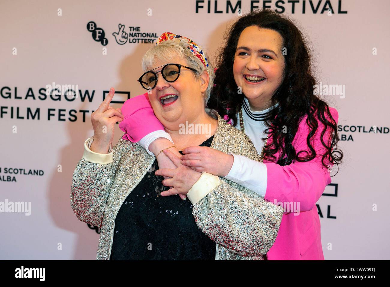 Glasgow, Scotland, UK. 10th March, 2024. Comedians, Janey Godley and ...
