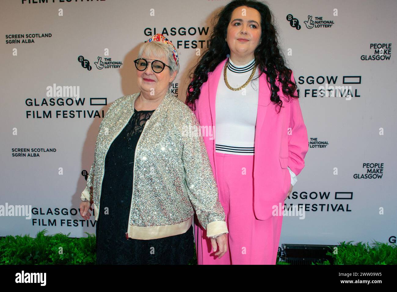 Glasgow, Scotland, UK. 10th March, 2024. Comedians, Janey Godley and ...