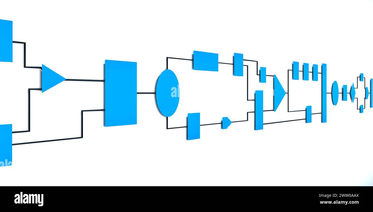 Business flow chart, processes, organization, plan and procedures. Blue ... Business flow chart, processes, organization, plan and procedures. Blue ...