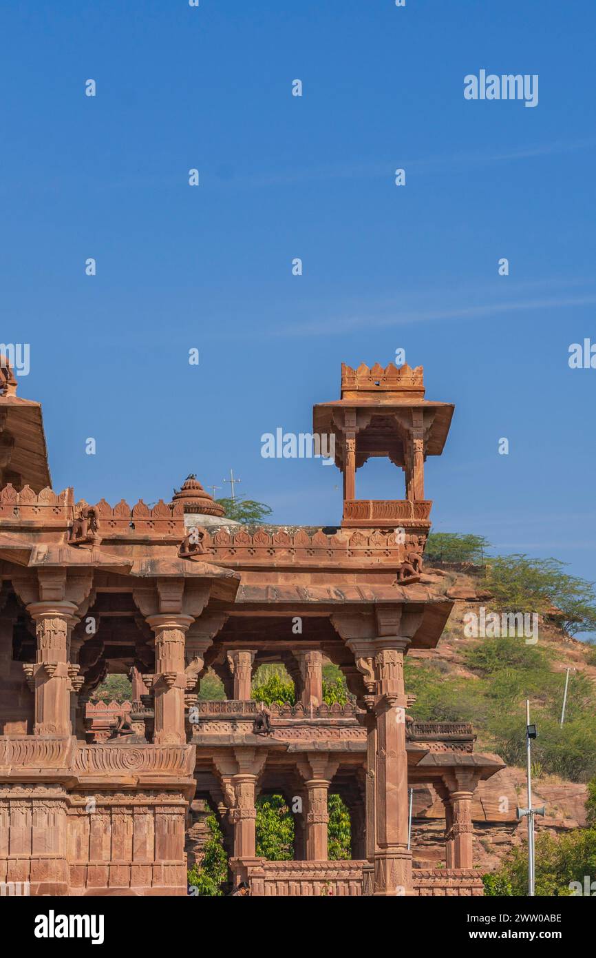 Detail of a Temple of Mandore Garden. Mandore Garden at Jodhpur ...