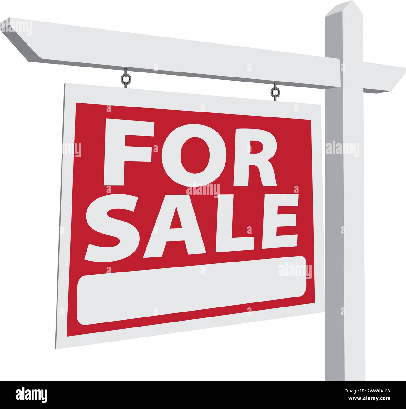 For Sale Vector Real Estate Sign Ready For Your Own Message Stock ...
