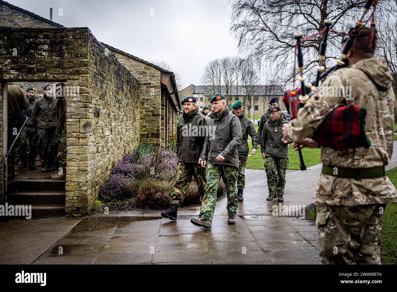 King willem alexander visits training operation interflex hi-res stock ...