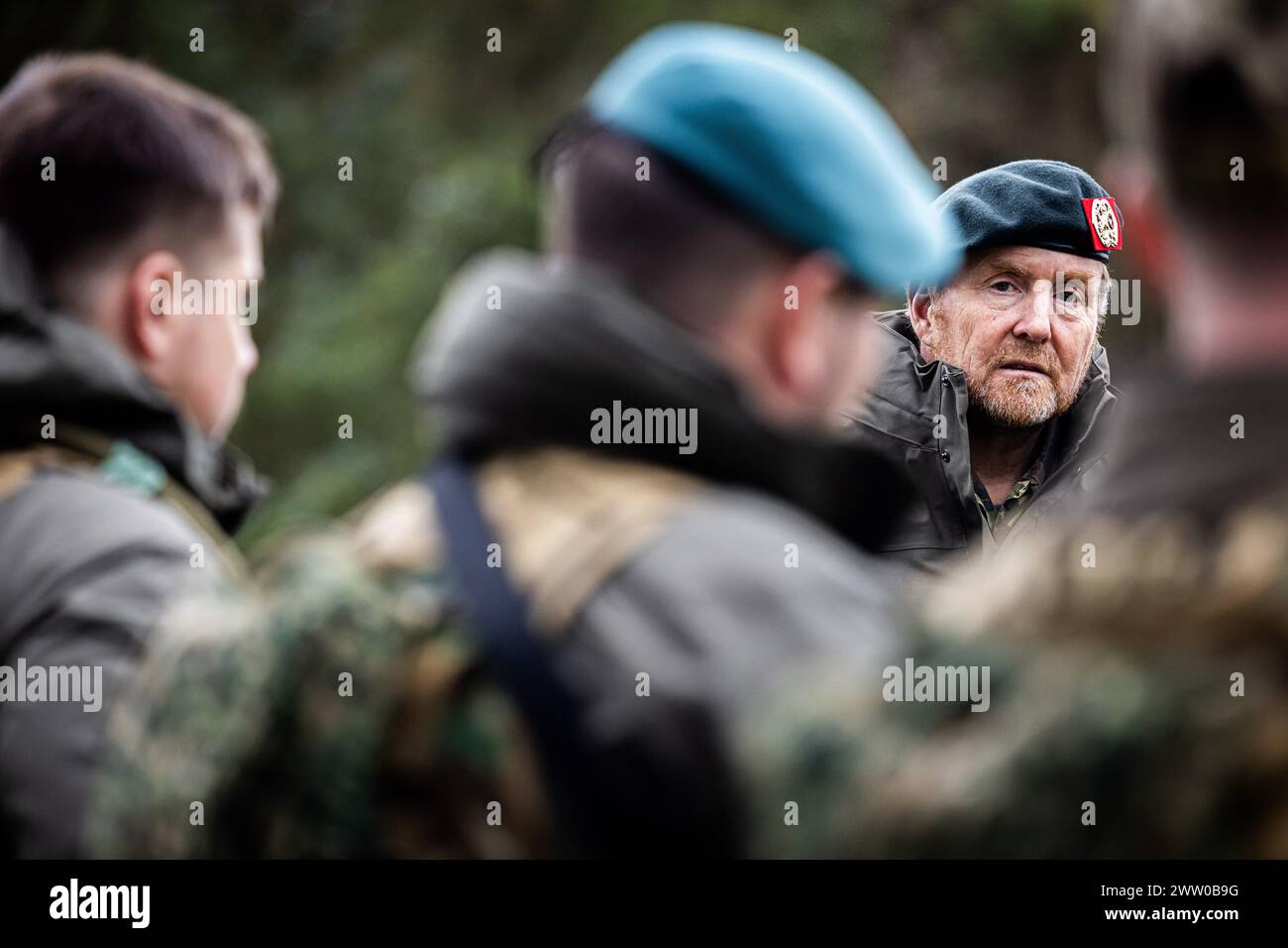 King willem alexander visits training operation interflex hi-res stock ...