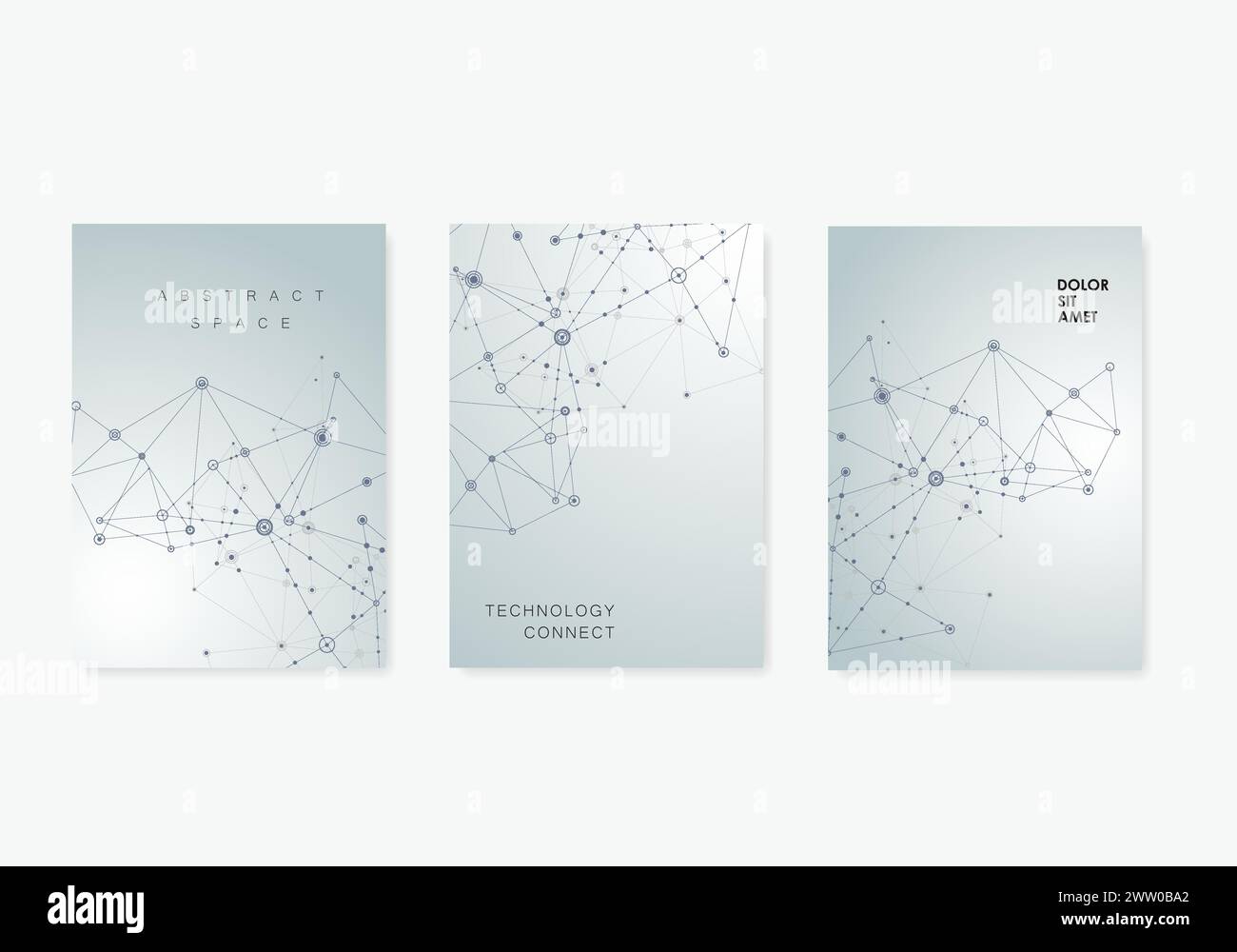 DNA modern shapes wellness treatment life. Vector cover design template ...