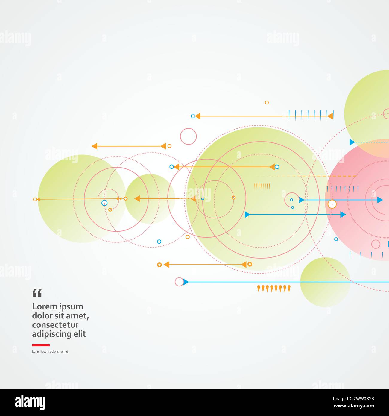 Vector Circles Abstract Design Connect Background Pattern Science With Dots And Lines And