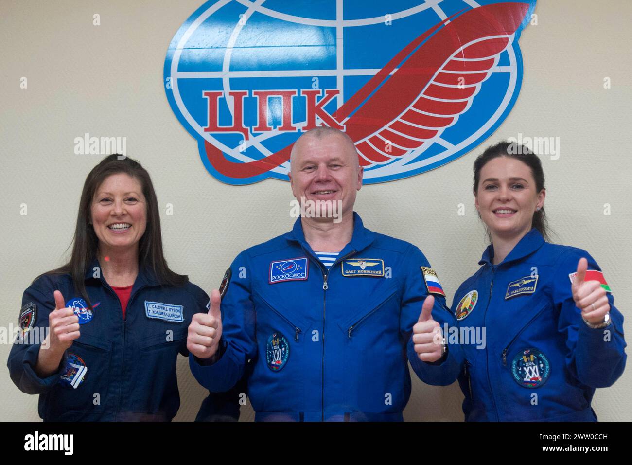 In this photo released by "Gagarin Research&Test Cosmonaut Training ...