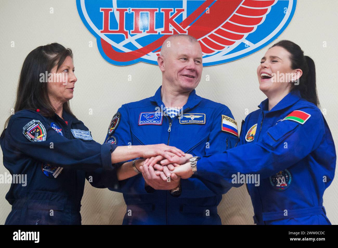 In this photo released by "Gagarin Research&Test Cosmonaut Training ...