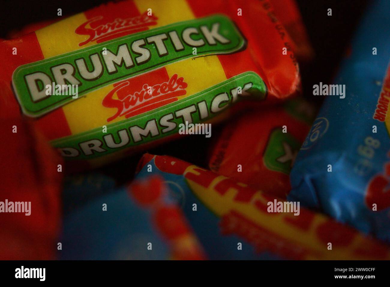 A moody collection of liquorice, drumstick lollipops and Refresher ...