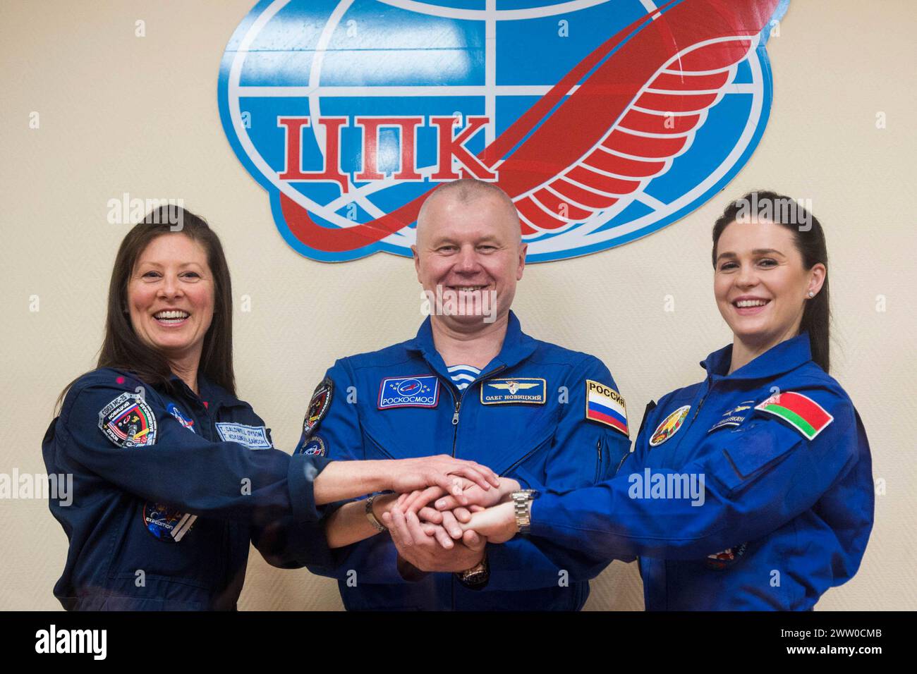 In this photo released by "Gagarin Research&Test Cosmonaut Training ...