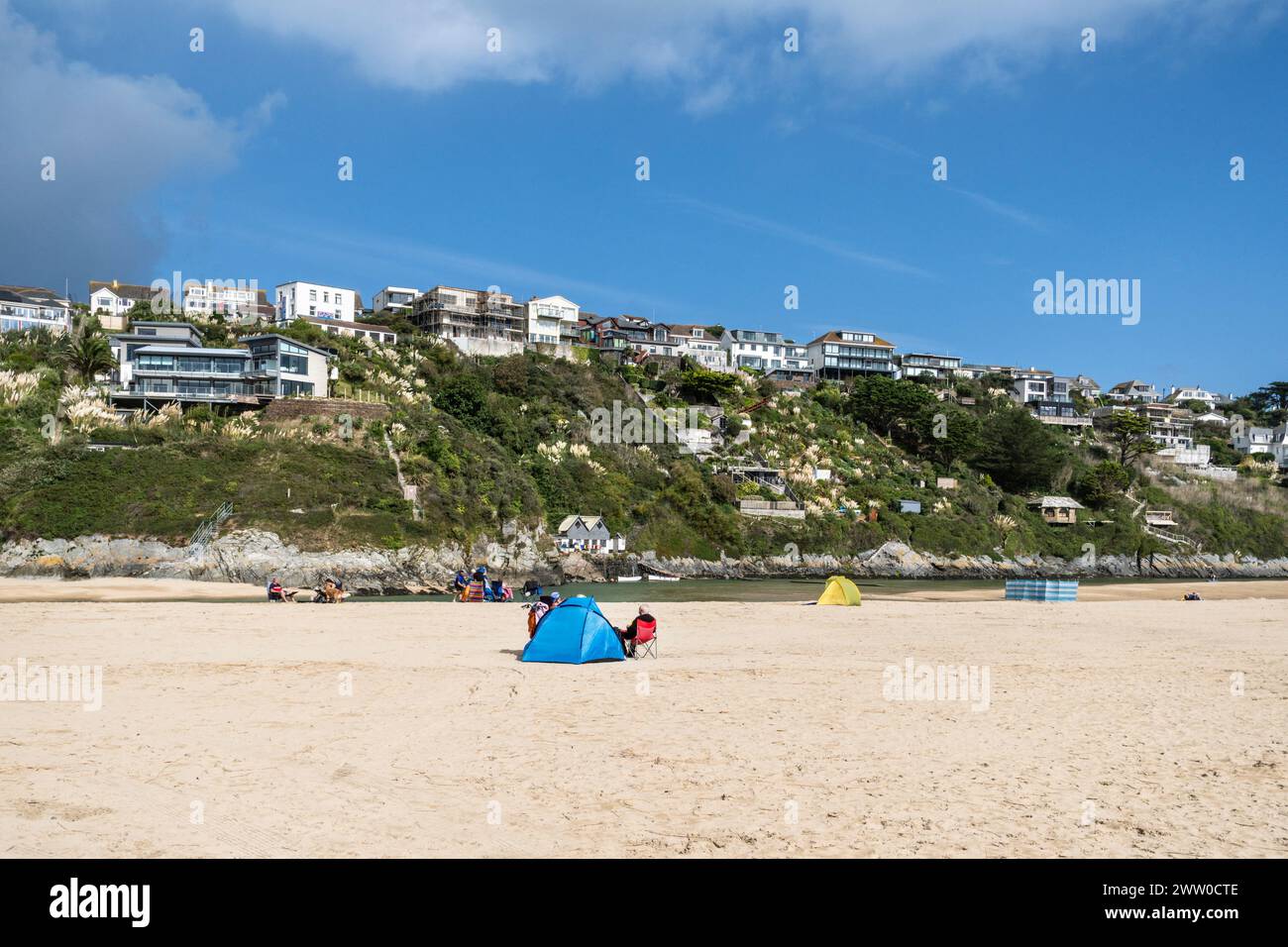 Crantock Beach in Newquay in Cornwall in the UK Stock Photo - Alamy