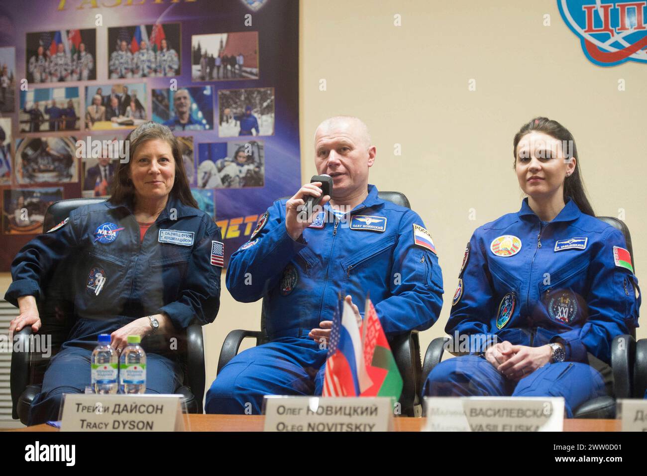 In this photo released by "Gagarin Research&Test Cosmonaut Training ...