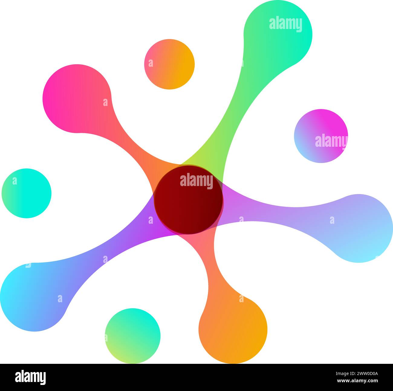 Creative shape logo. Colorful chemical research icon Stock Vector Image ...
