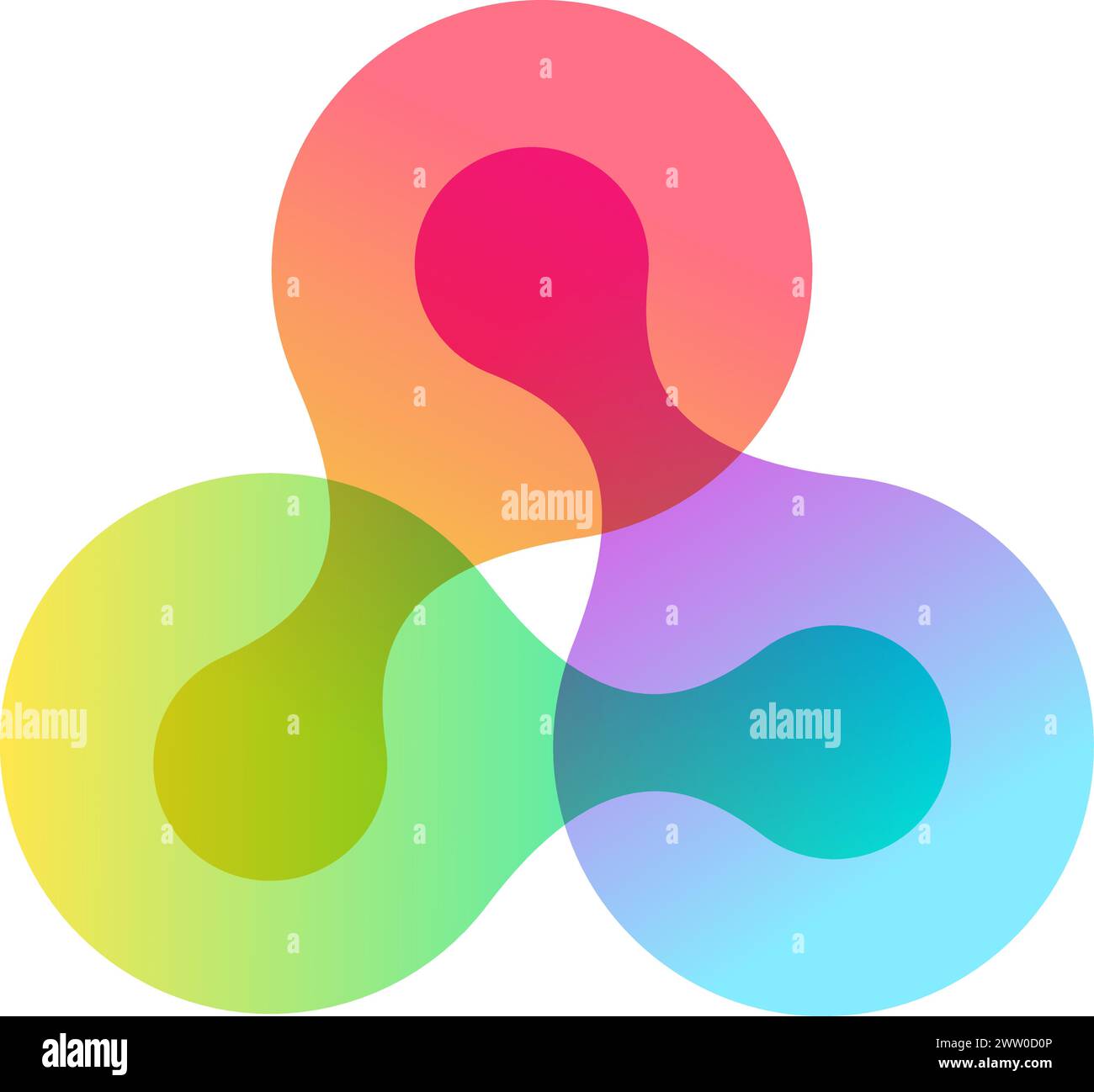 Creative form. Innovation tech logo. Deep connection Stock Vector Image ...