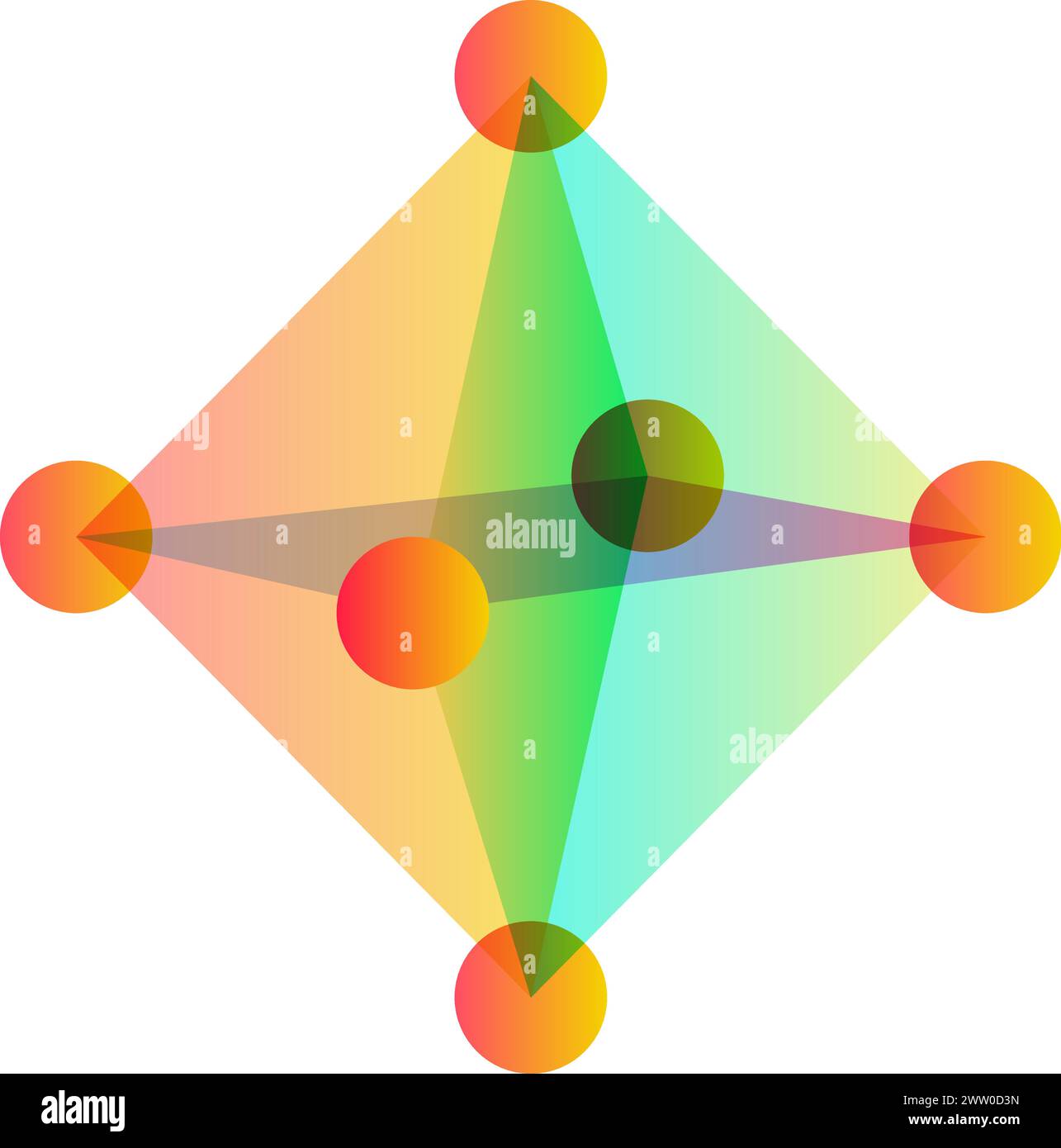 Geometry structure colorful symbol. Abstract shape logo Stock Vector ...