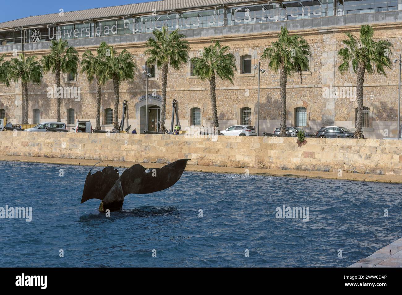 Whale Tail, sculpture five meters high by eight meters wide, weighing ...