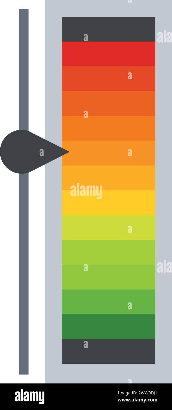 Colorful scale. Squared gauge. Test measure gauge Stock Vector Image ...