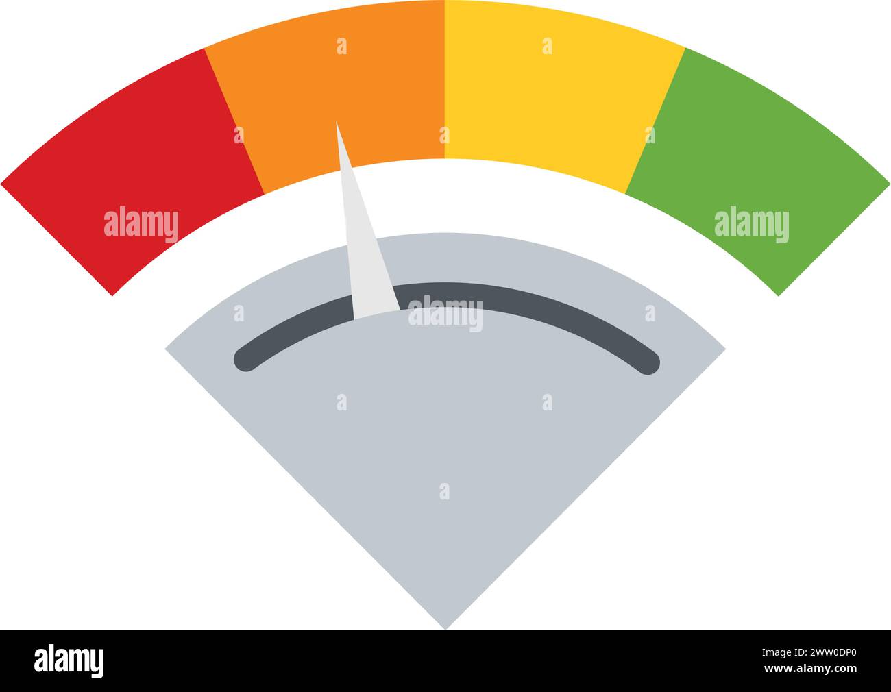 Color indicator. Score measurement arrow gauge element Stock Vector ...