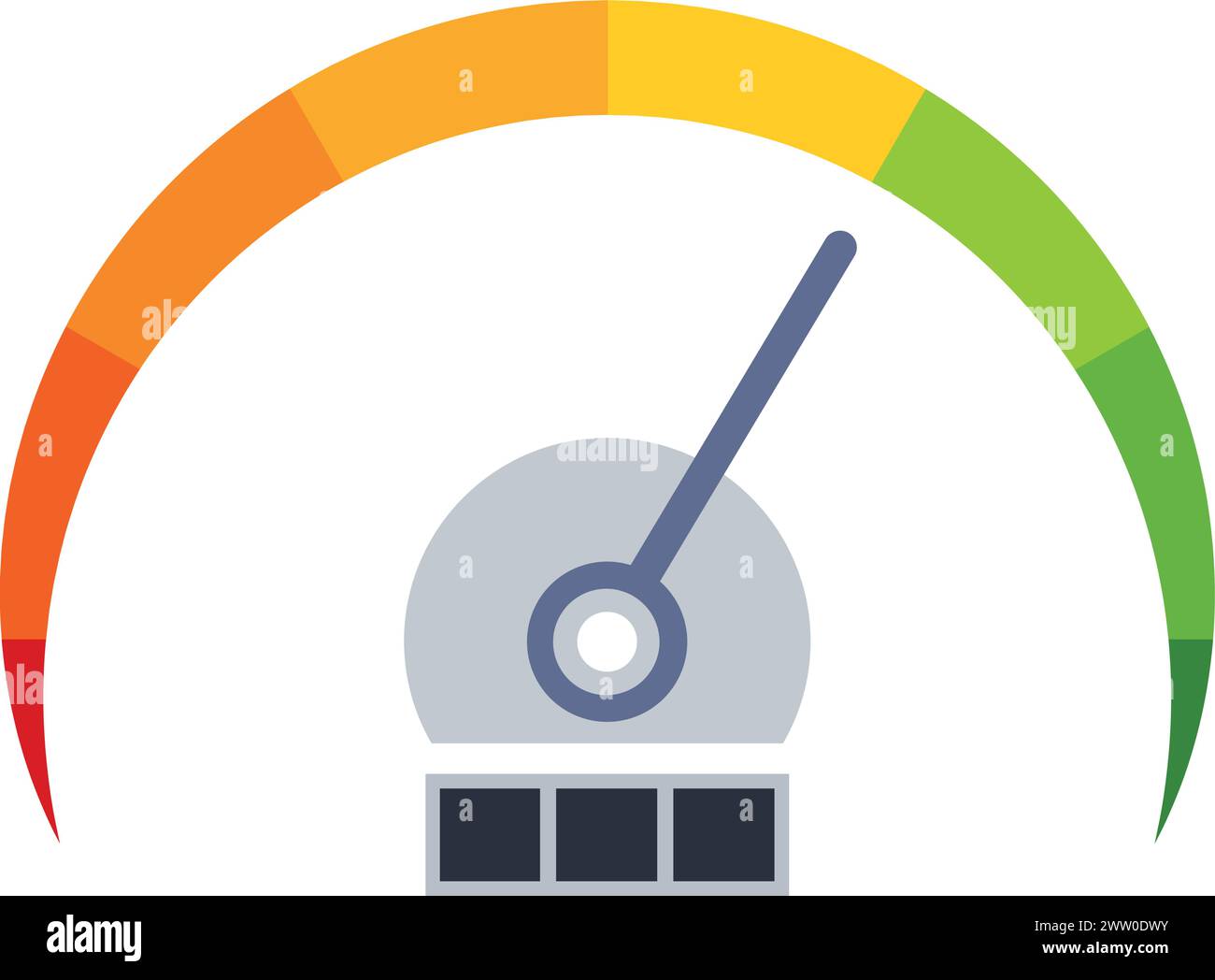 Speedometer conrol panel gauge. Color perfomance indicator Stock Vector ...