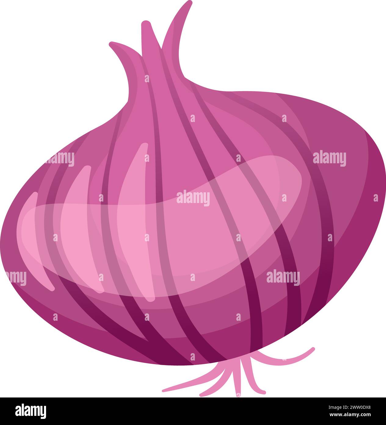 Red onion cartoon icon. Healthy fresh food Stock Vector Image & Art - Alamy
