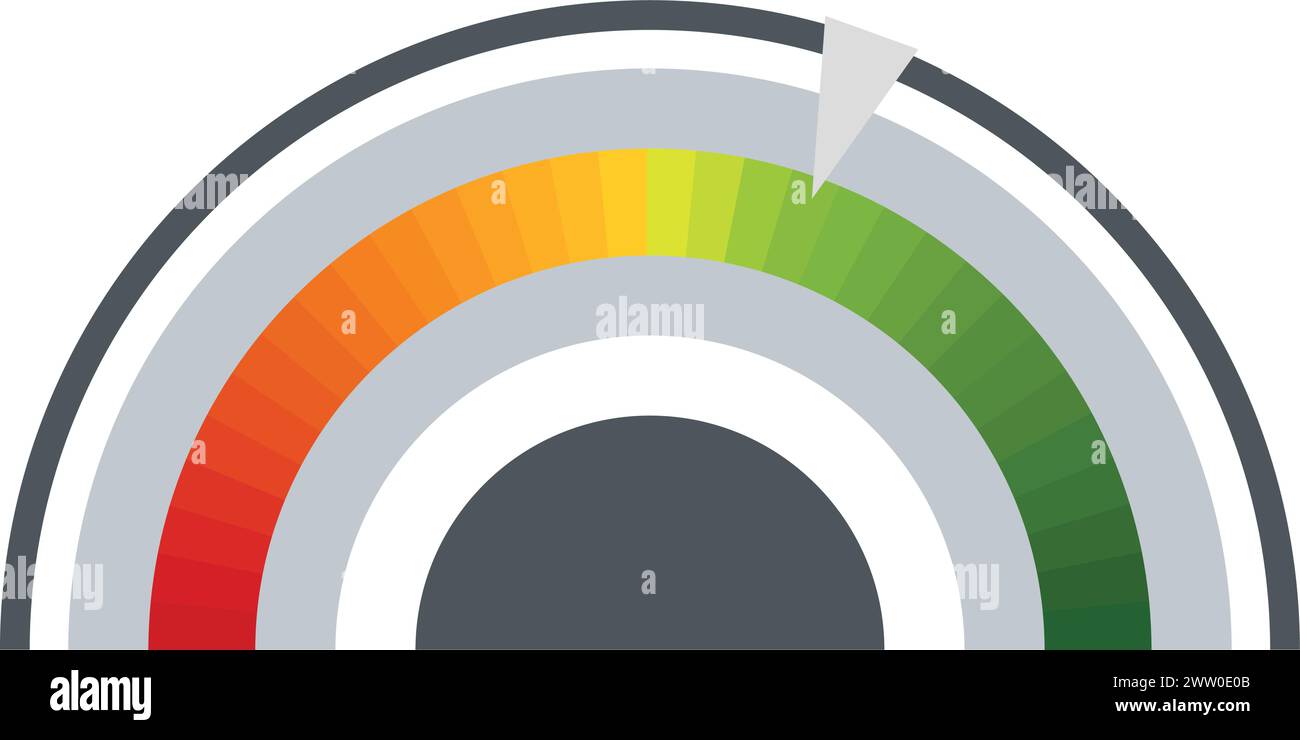 Panel indicator. Colorful scale gauge. Level meter Stock Vector Image ...