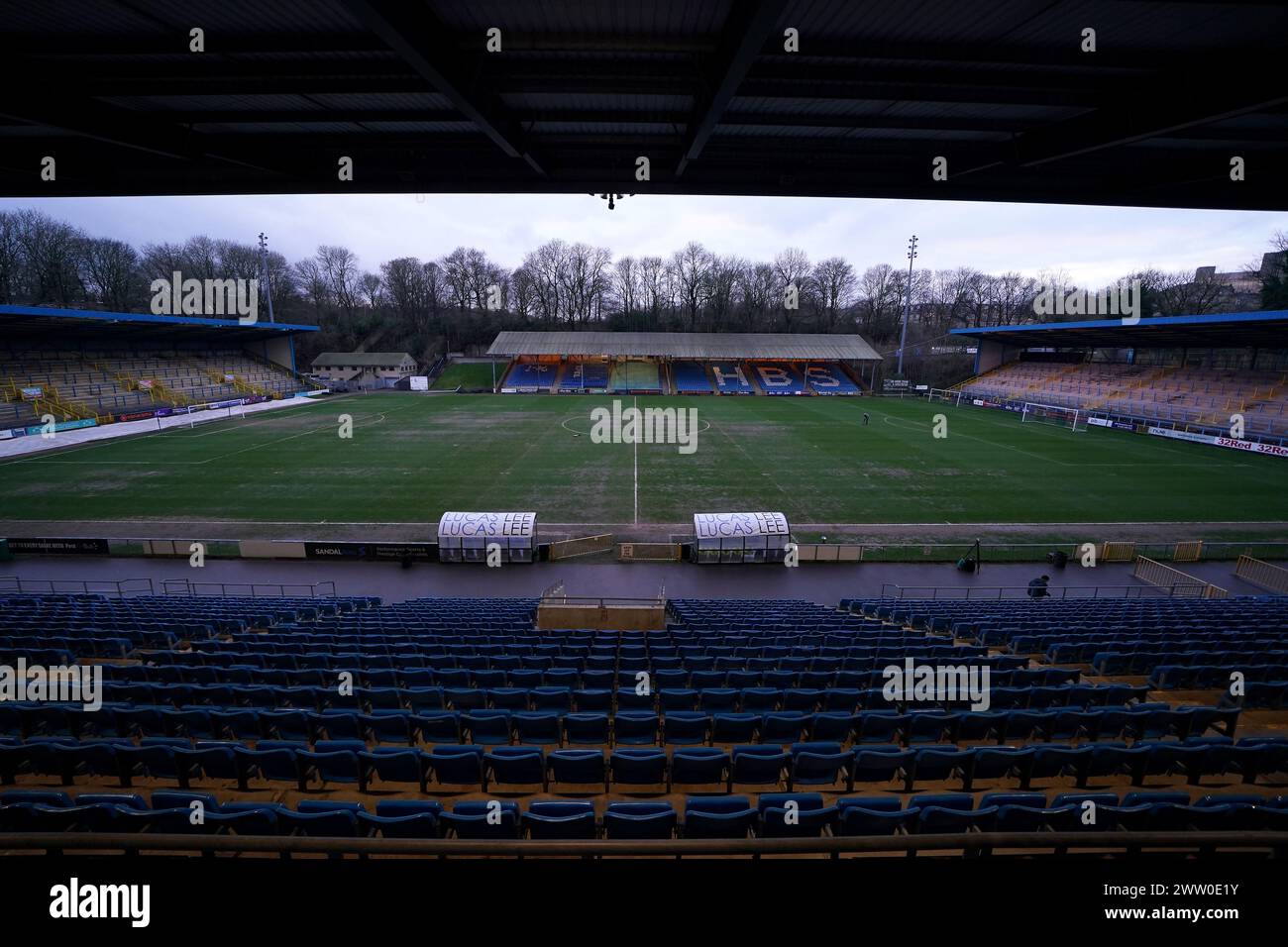 A general view inside the stadium ahead of the Vanarama National League ...