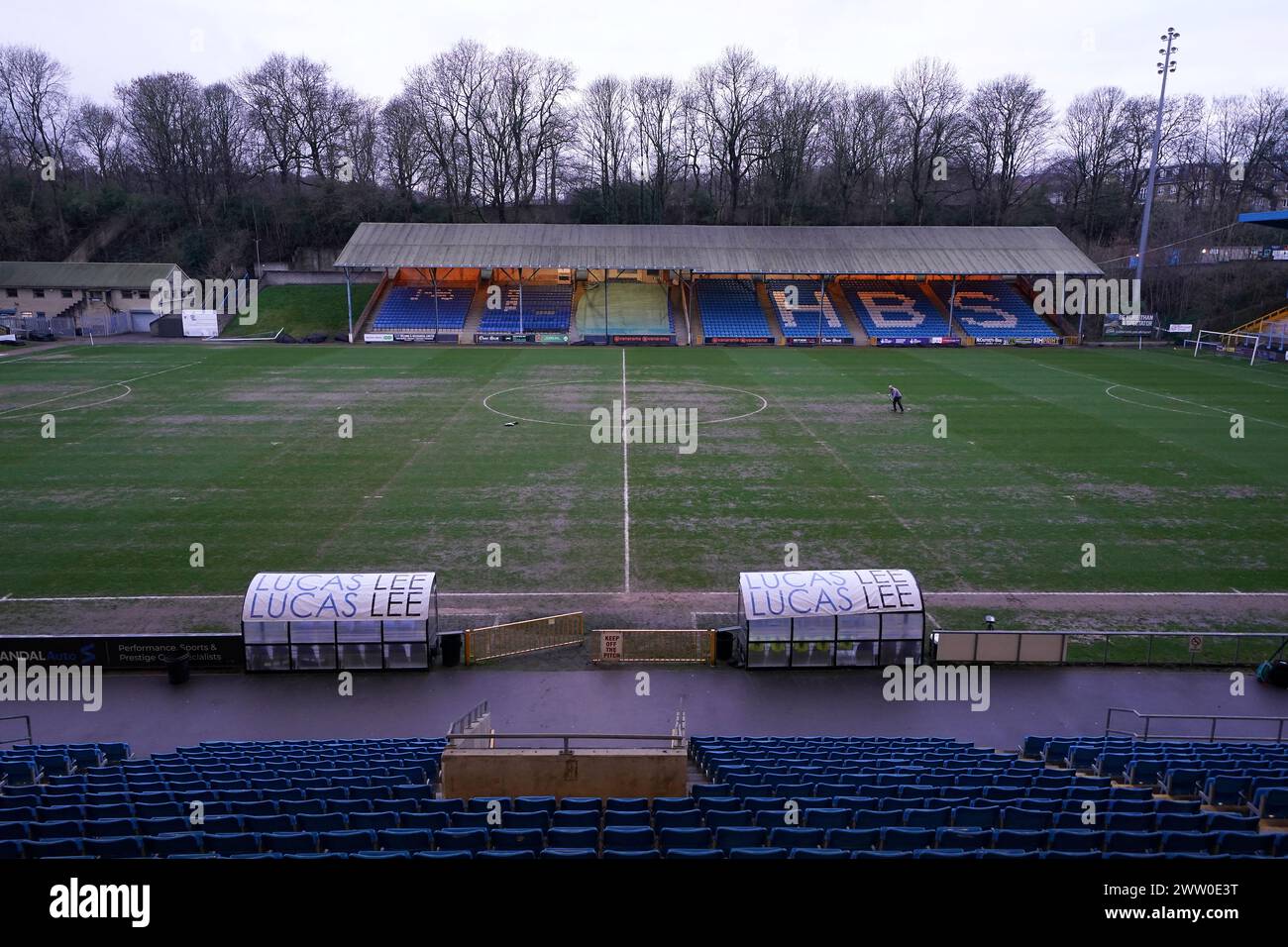 A general view inside the stadium ahead of the Vanarama National League ...