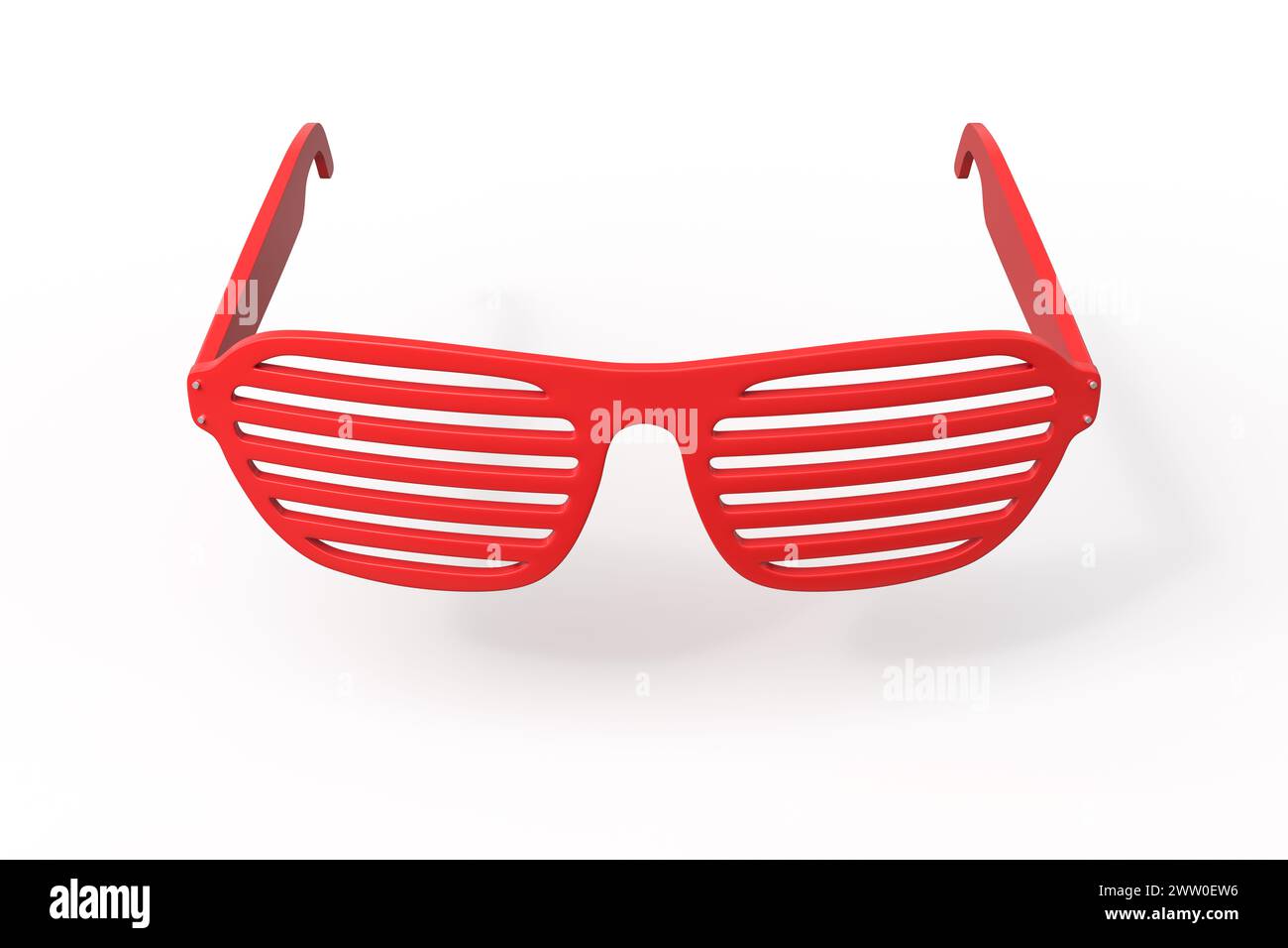 Frontal view of red shutter shades Stock Photo - Alamy