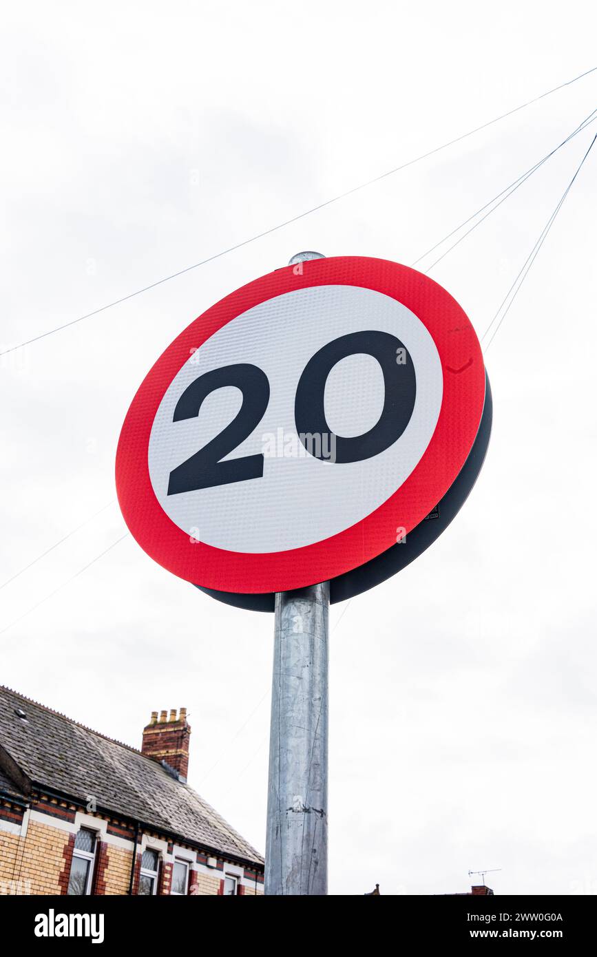 Wales 20mph zone hi-res stock photography and images - Alamy