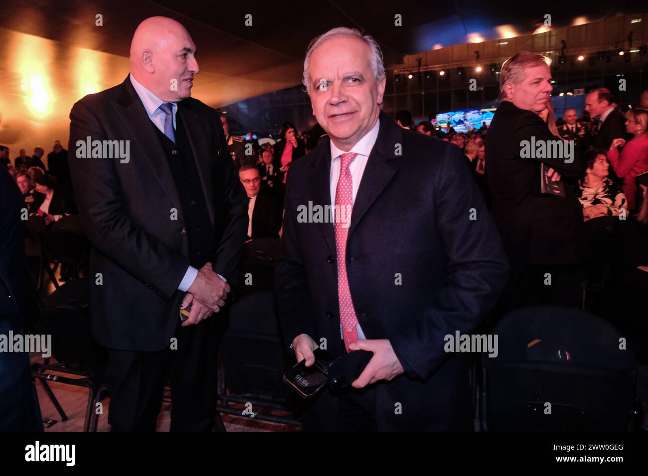 Roma, Italia. 20th Mar, 2024. Il Ministro della Difesa Guido Crosetto, il Ministro dell'Interno ...