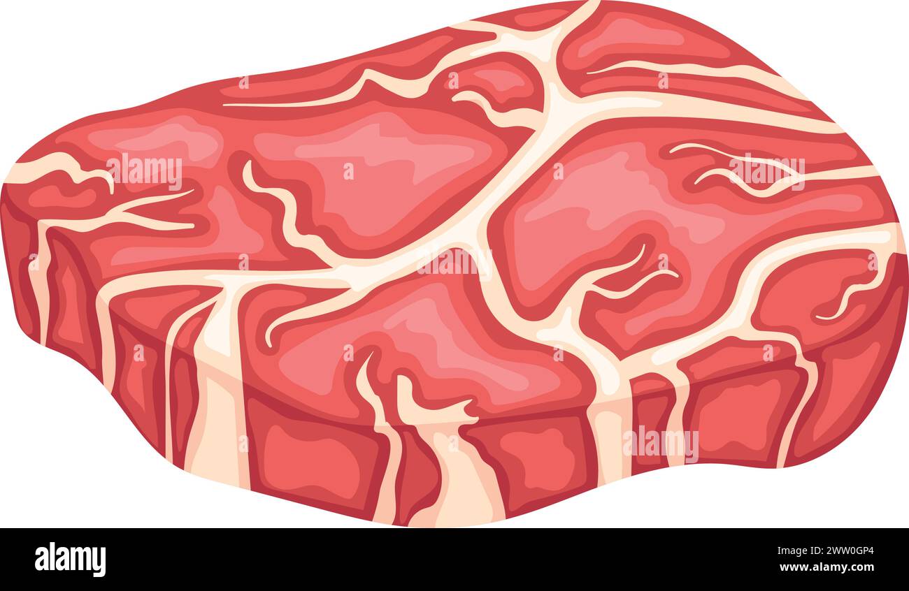Raw veal steak Stock Vector Images - Alamy