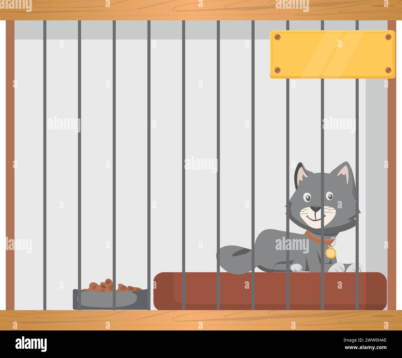 Animal shelter pets in Stock Vector Images - Alamy
