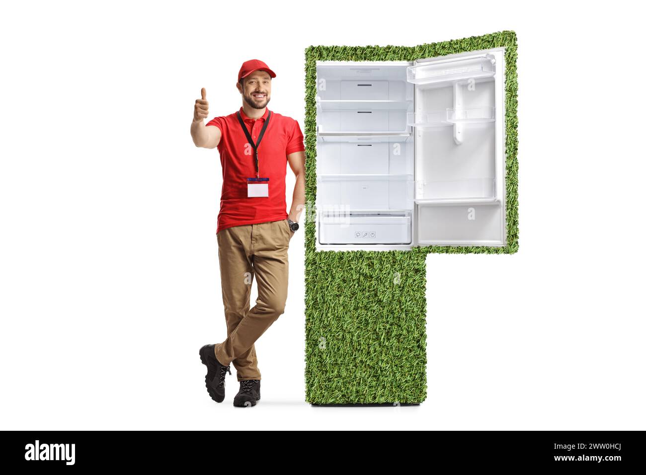 Portrait male shop assistant Cut Out Stock Images & Pictures - Alamy