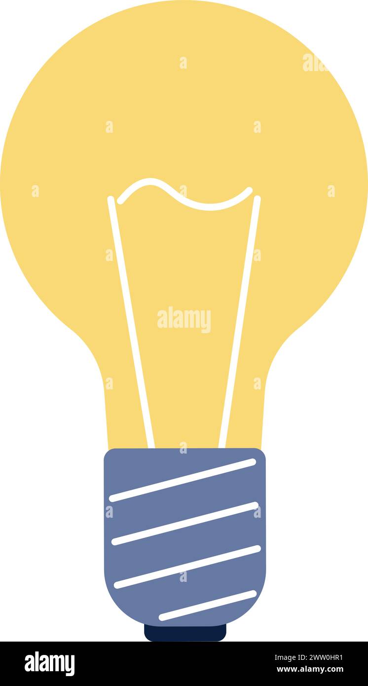 Lightbulb icon. Solution symbol. Electric lamp sign Stock Vector Image ...