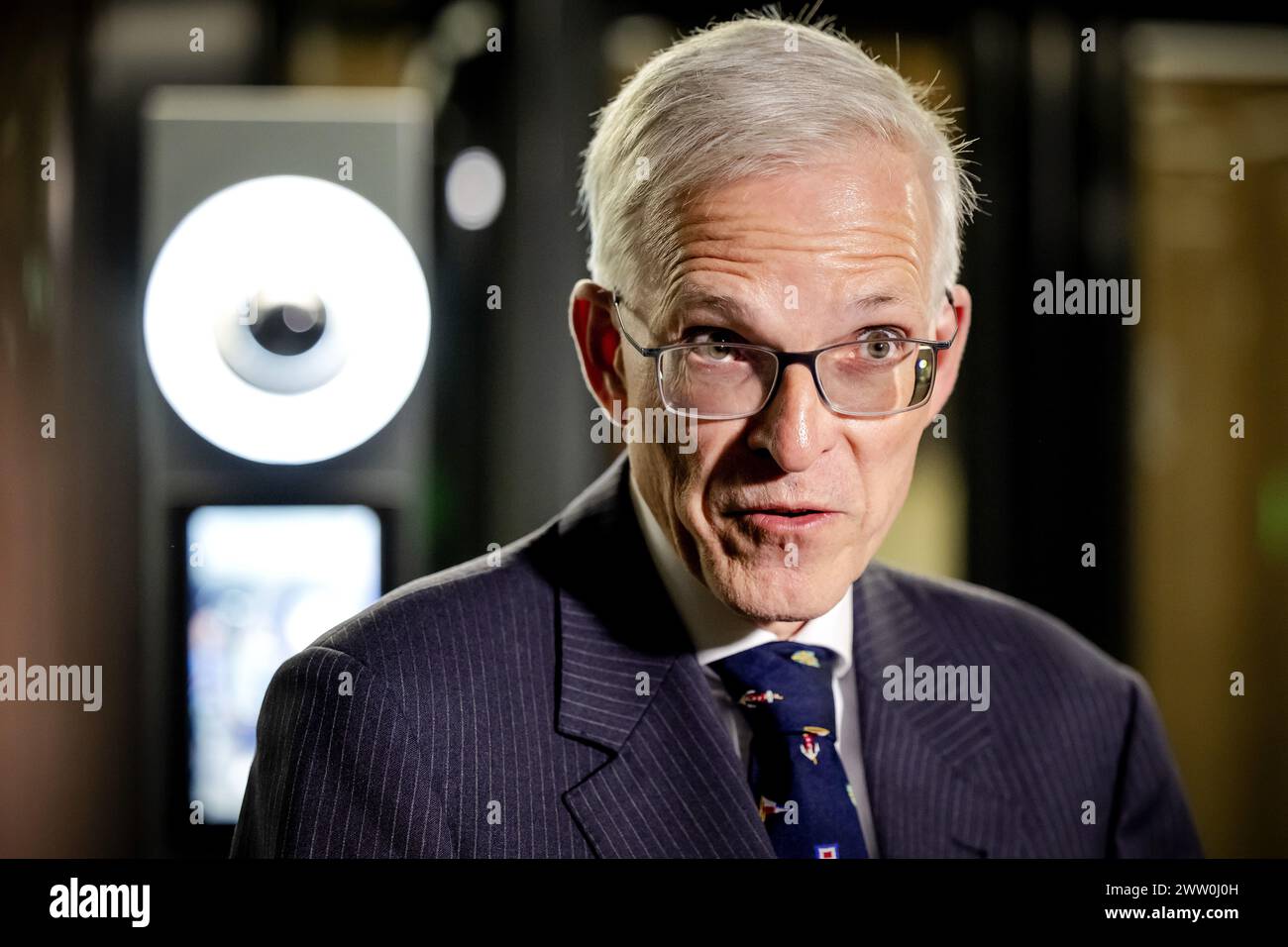THE HAGUE - Information officers Richard van Zwol speaks to the press ...
