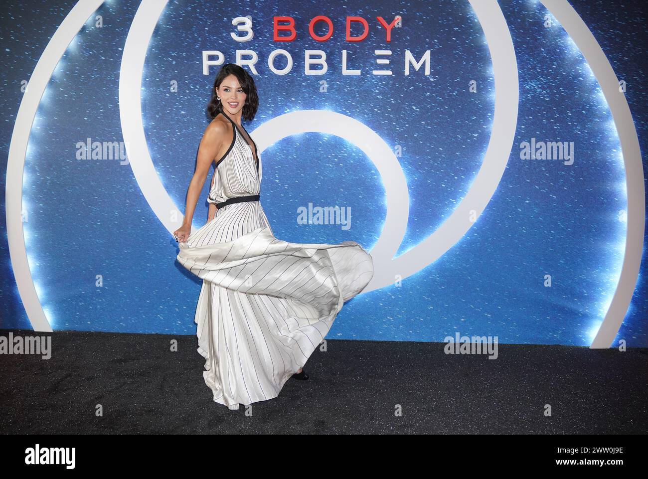 Eiza Gonzalez attends the special screening of Netflix's 3 Body Problem, at Frameless, central ...