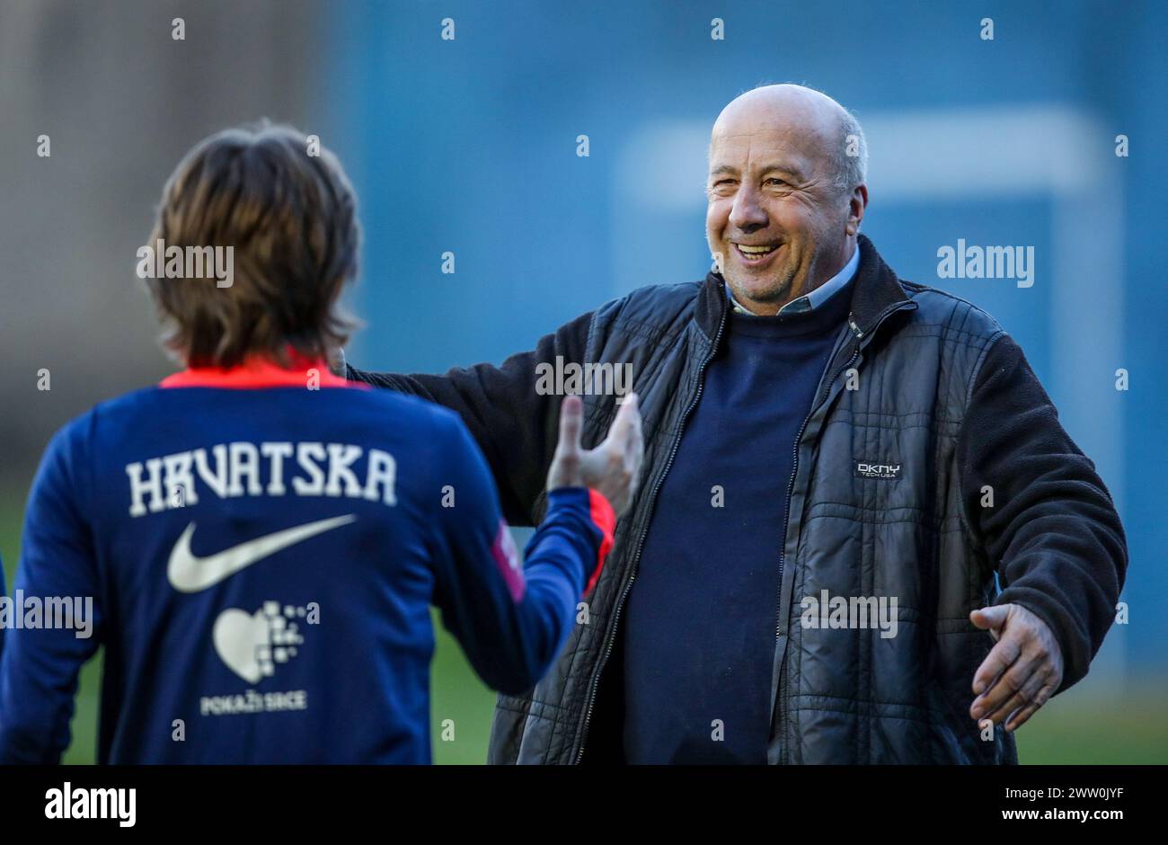 Zagreb, Croatia. 20th Mar, 2024. Croatian football team during training ...