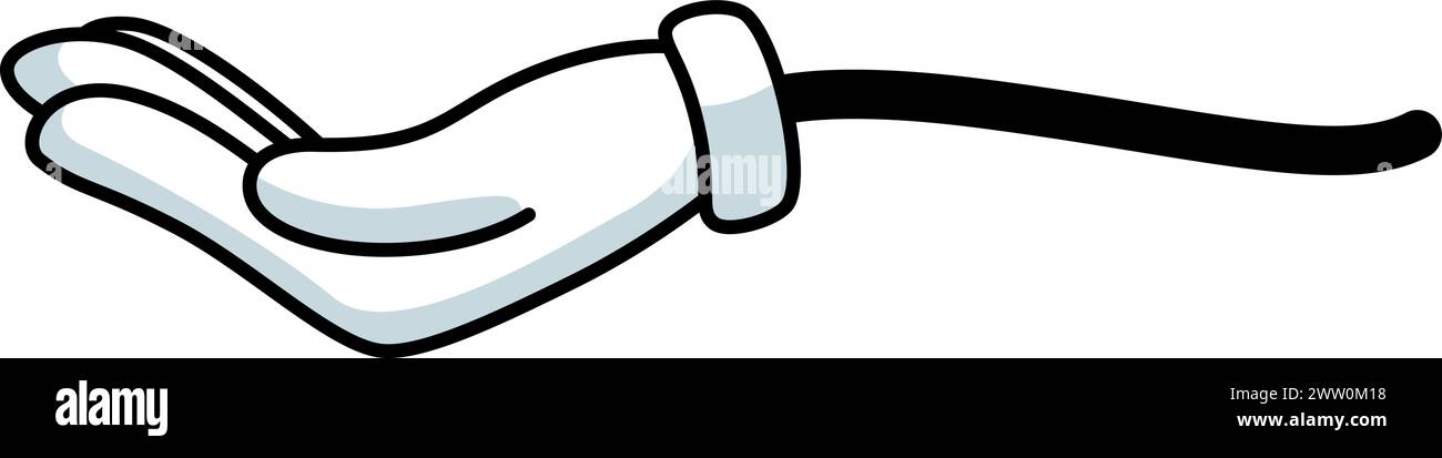 Hand giving gesture in retro comic animation style Stock Vector Image ...