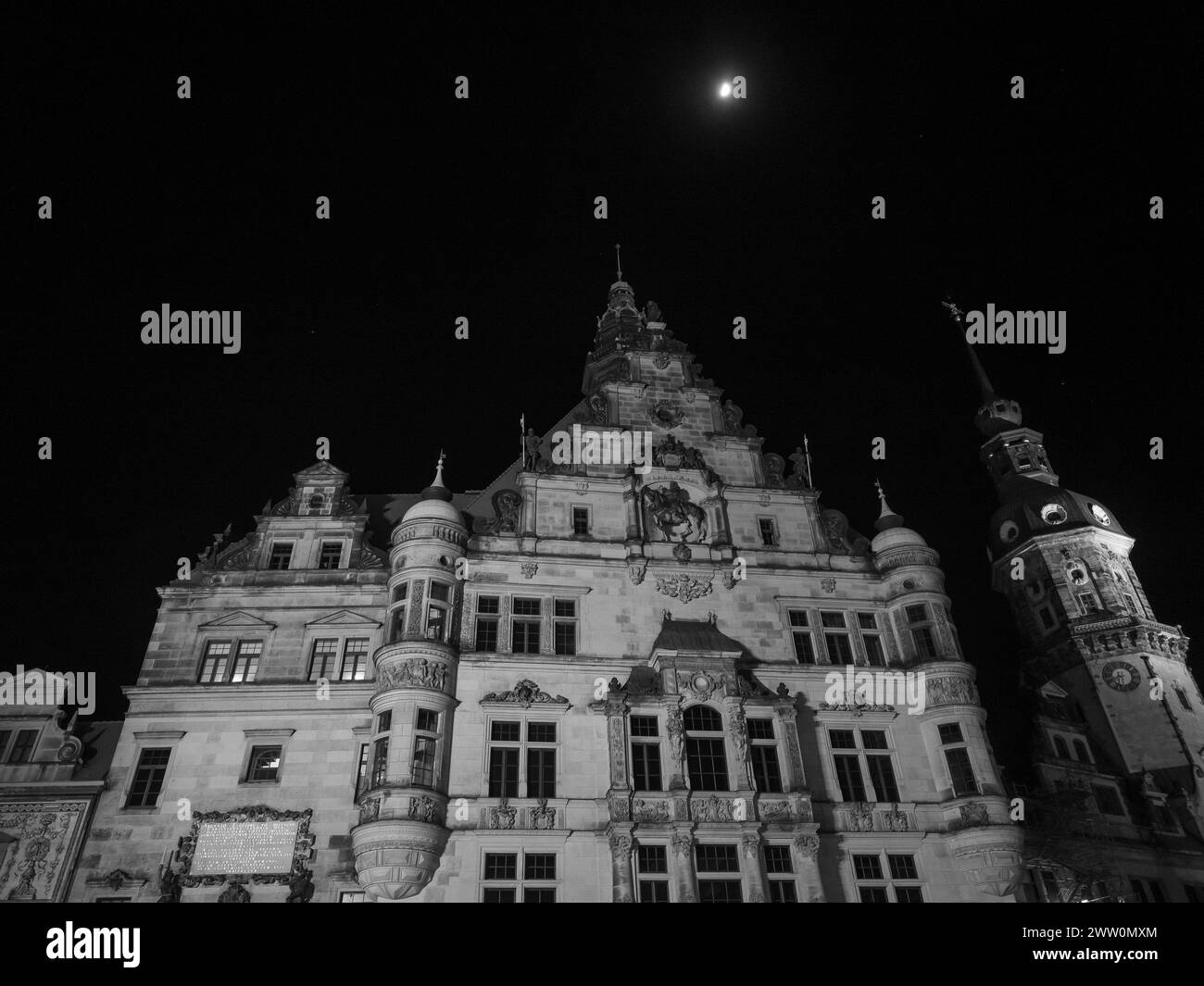 the city of Dresden at night Stock Photo - Alamy
