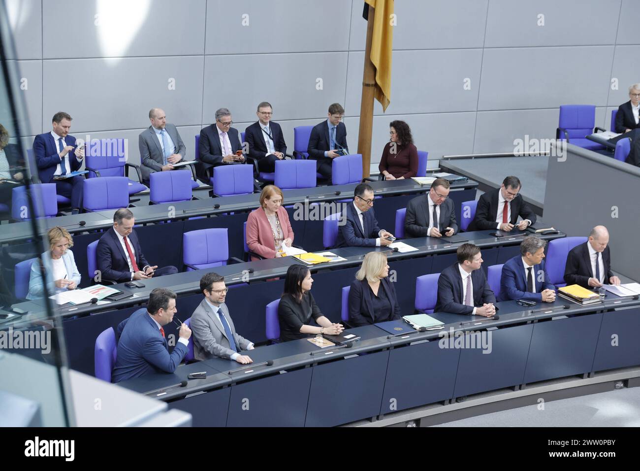 Regierungsbank, Deutschland, Berlin, Reichstag, Regierungserklärung zum ...