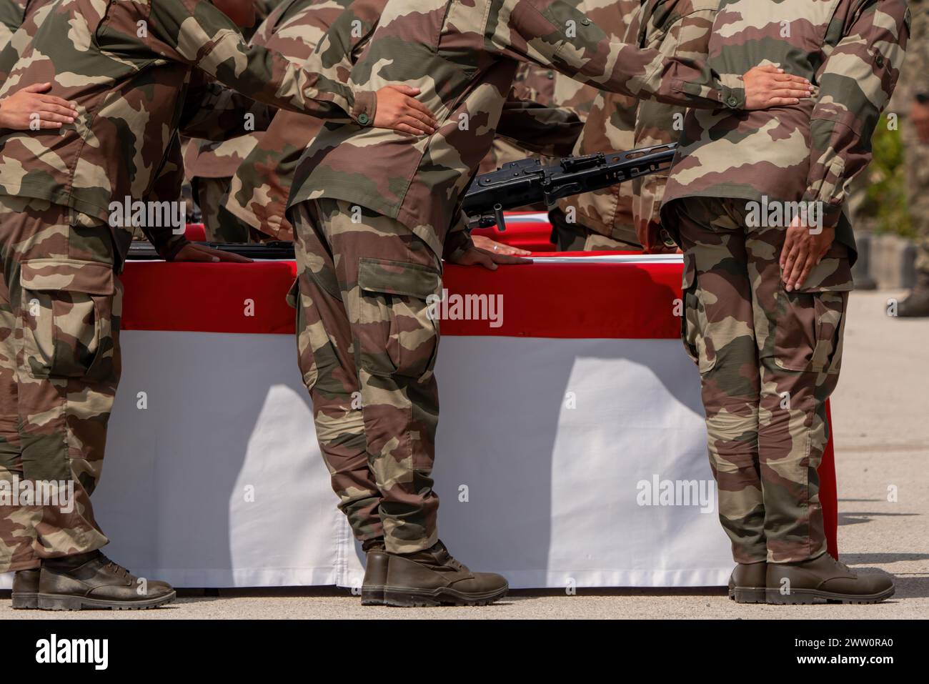 Turkish soldiers taking the oath at the military swearing-in ceremony ...
