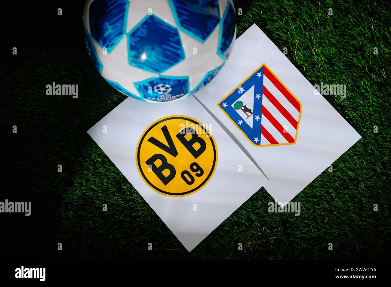 PARIS, FRANCE, MARCH. 16. 2024: Atlético Madrid (ESP) vs Borussia ...