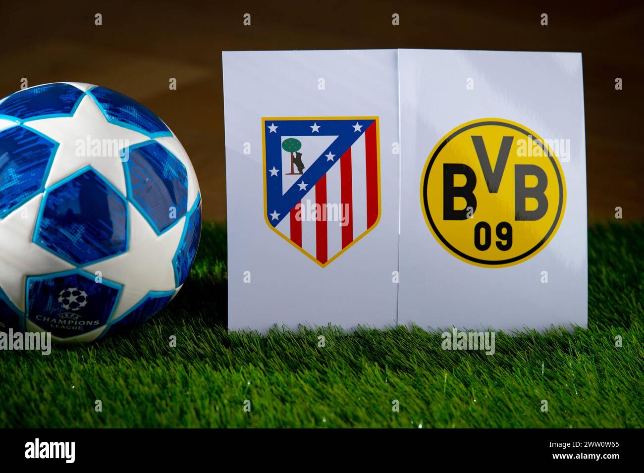 PARIS, FRANCE, MARCH. 16. 2024: Atlético Madrid (ESP) vs Borussia ...