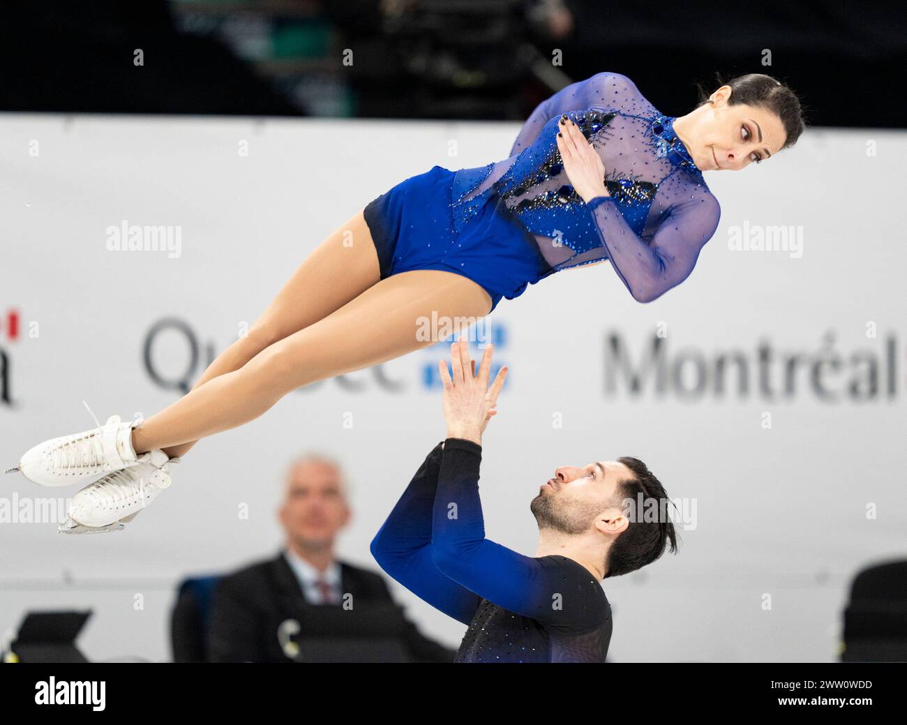 Deanna Stellato-Dudek and Maxime Deschamps, of Canada, perform their ...