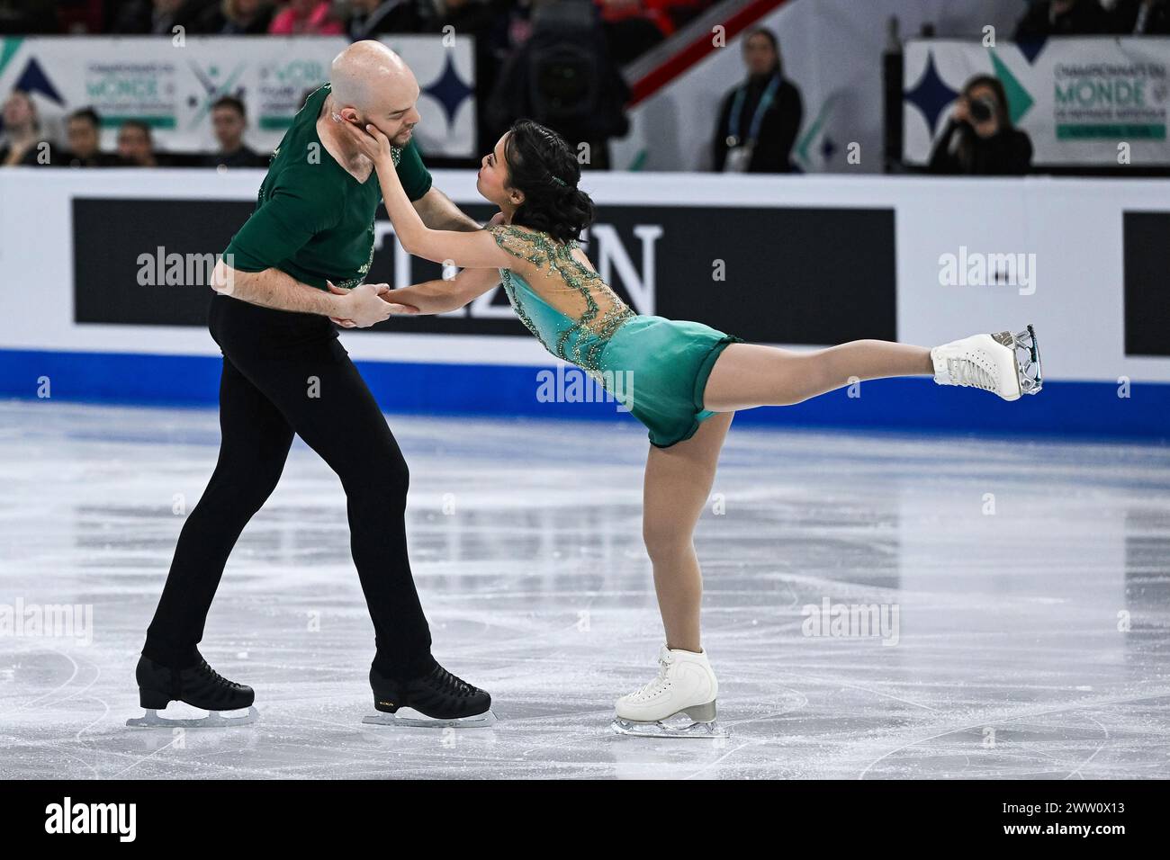 MONTREAL, QC - MARCH 20: Ellie Kam and Danny O'Shea (USA) perform in ...