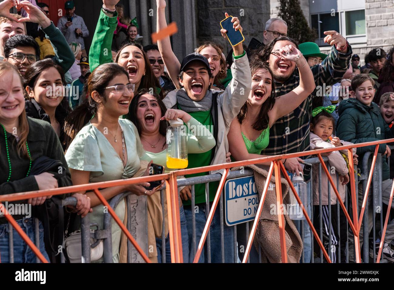 Boston st patricks day parade crowd hi-res stock photography and images ...