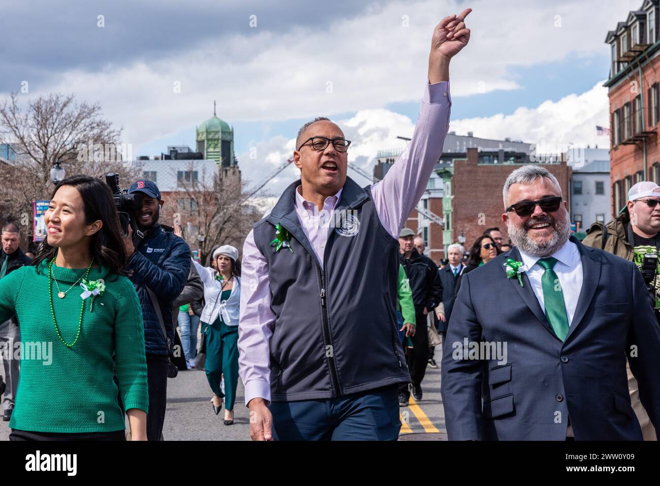 Boston Mayor Michelle Wu, Suffolk DA Kevin Hayden, and Veterans ...