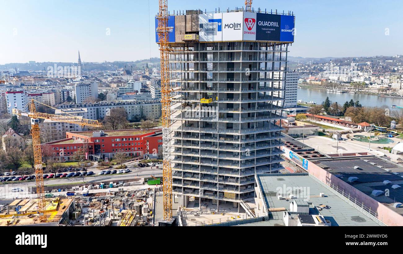 Tabakfabrik, Quadrill, Baustelle 20.03.2024, Tabakfabrik Linz, AUT ...