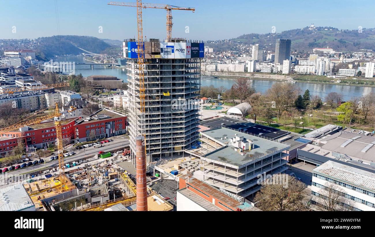 Tabakfabrik, Quadrill, Baustelle 20.03.2024, Tabakfabrik Linz, AUT ...