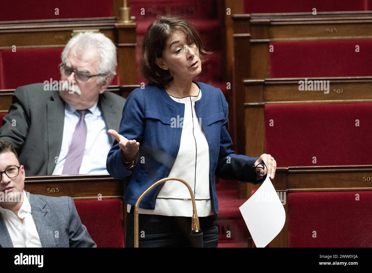 Paris, France. 07th Nov, 2022. Deputy, Soumya Bourouaha attends a ...