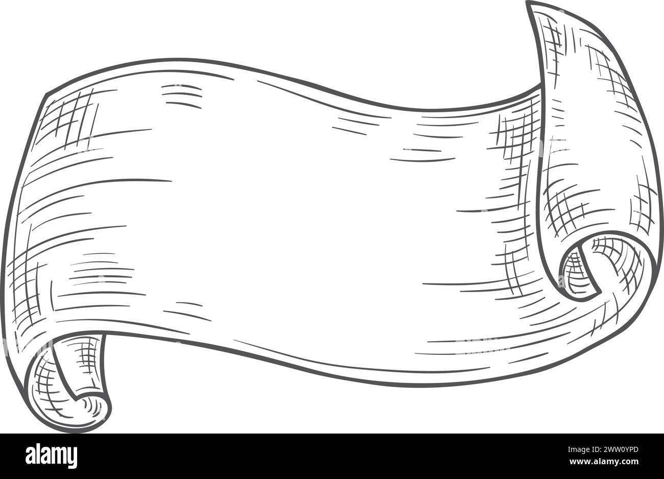 Retro scroll banner hi-res stock photography and images - Alamy